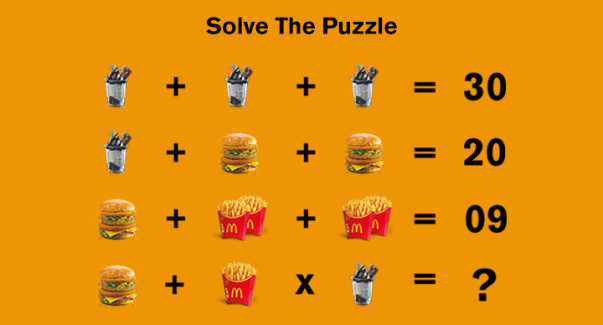 Can You Solve This McDonald's Maths Puzzle? - McDonald's Blog